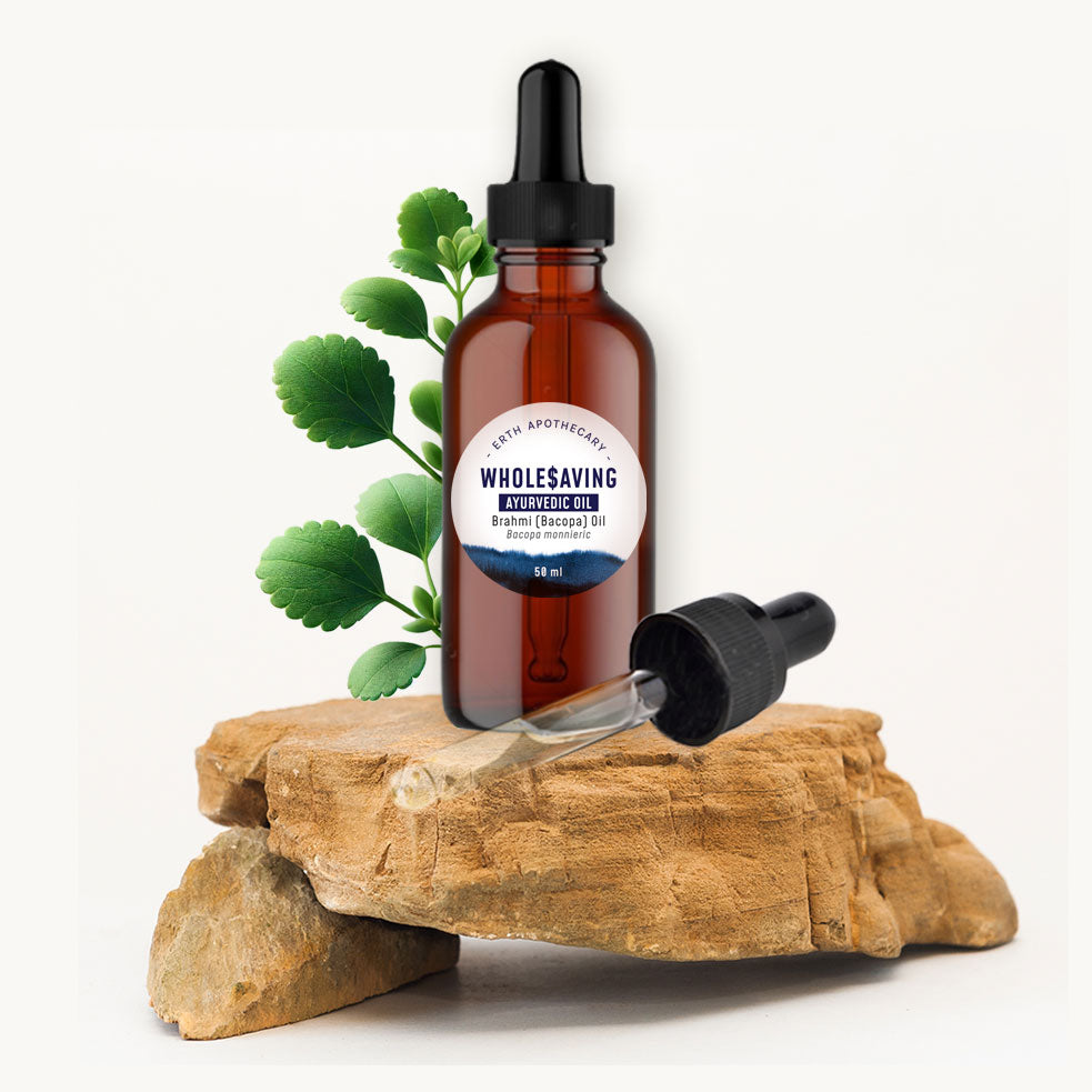 Brahmi (Bacopa) Ayurvedic Herbal Oil – WholeSaving