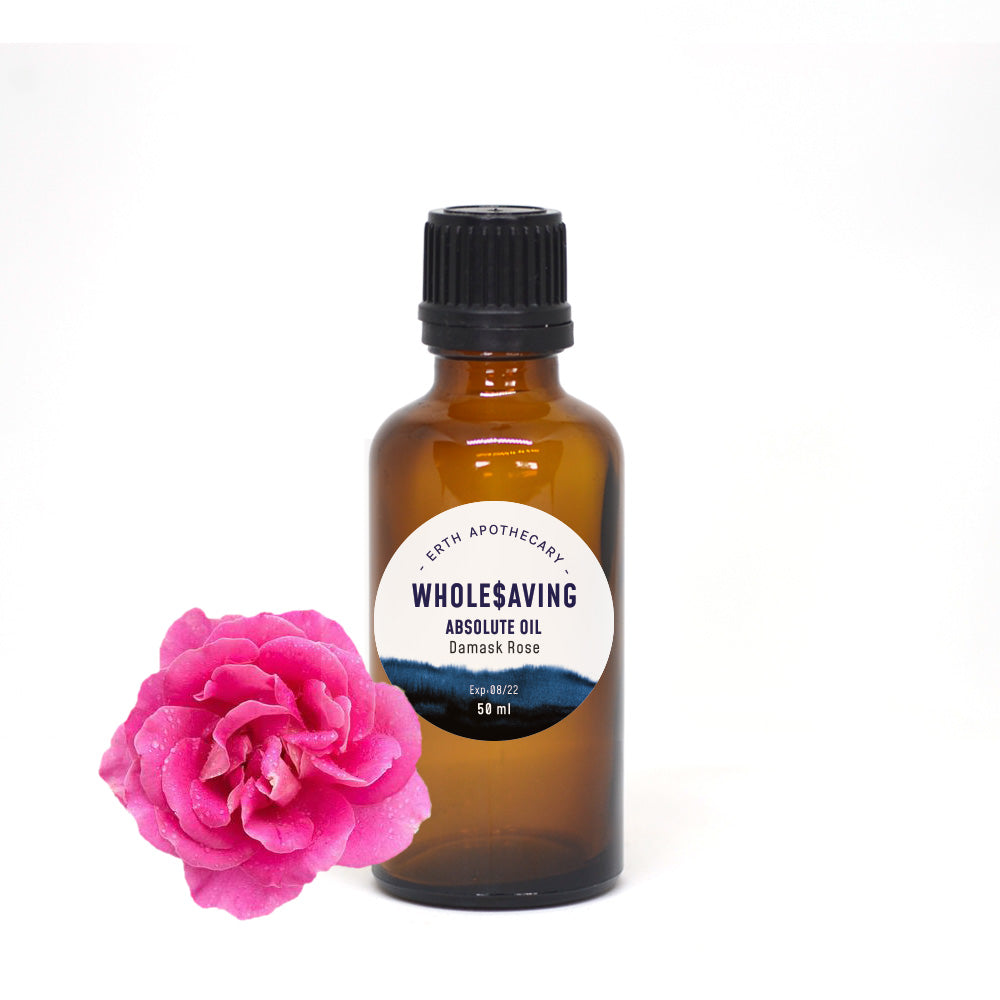 Rose Damask (Bulgarian) Absolute 50ml + Free Dropper – WholeSaving